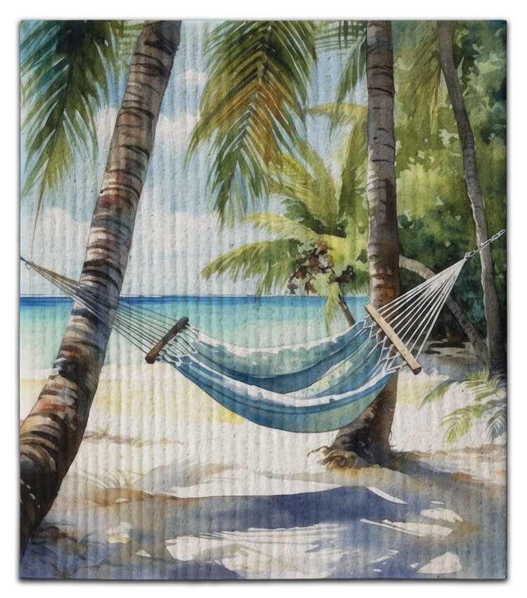 Hammock on Beach Dishcloth – CJ Bella Co.