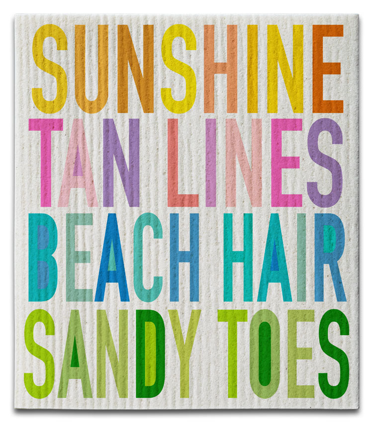 Sunshine Tan Lines Dishcloth – CJ Bella Co.