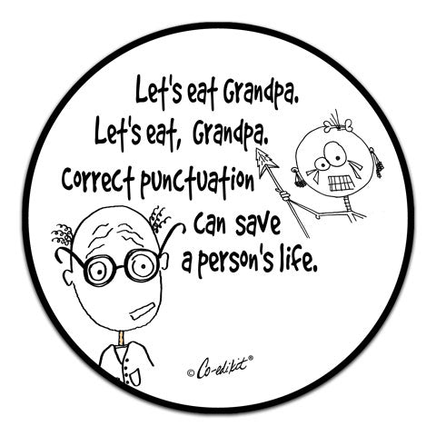 "Let's Eat Grandpa" Vinyl Decal by Co-Edikit – CJ Bella Co.