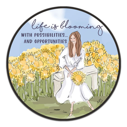 "Life Is Blooming" Vinyl Decal by Heather Stillufsen – CJ Bella Co.